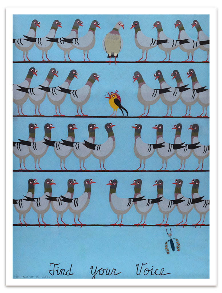 James Eddy - "Find Your Voice" print – Hashimoto Contemporary