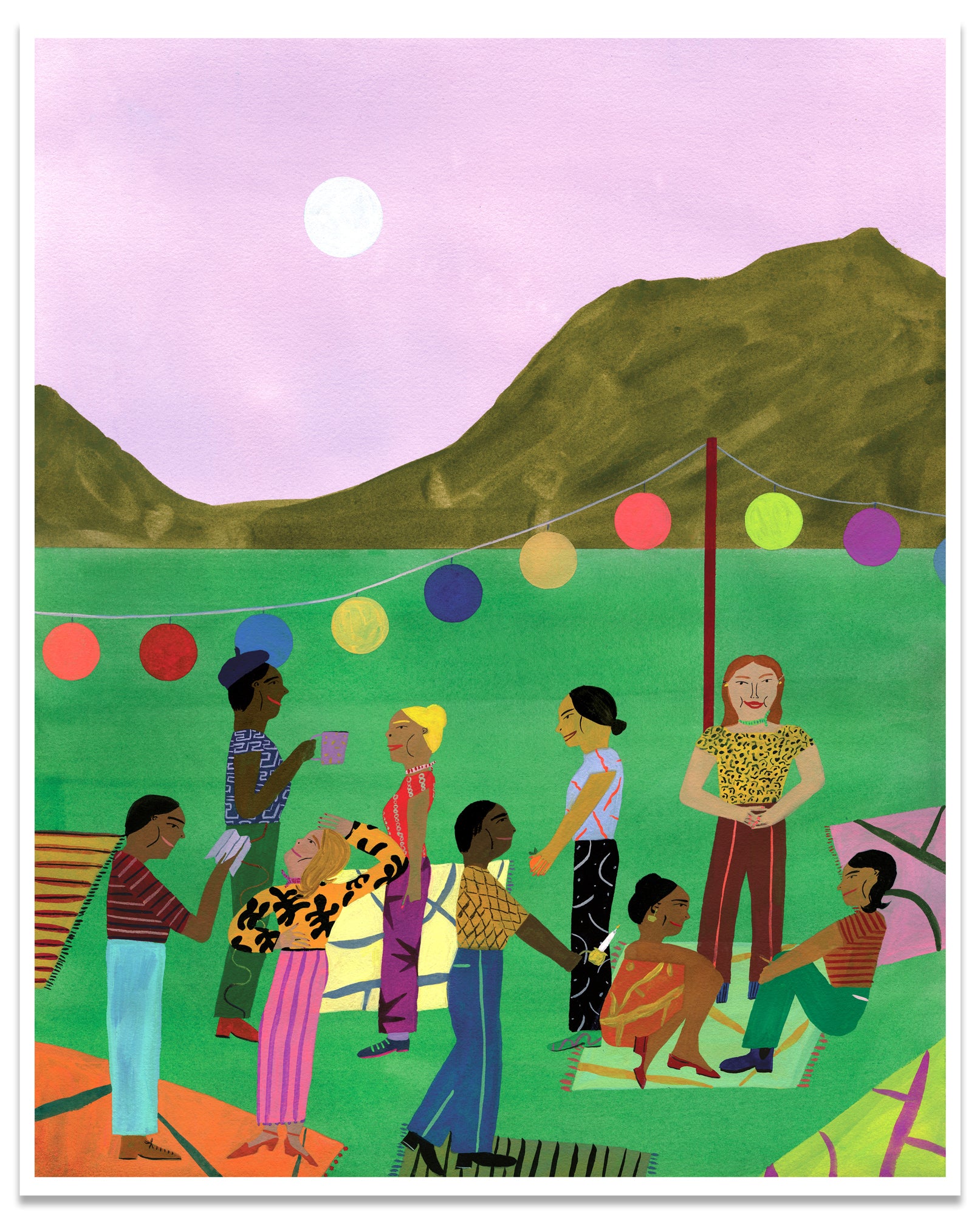 Chelsea Wong - "Relaxing with my friends at dusk" print – Hashimoto ...